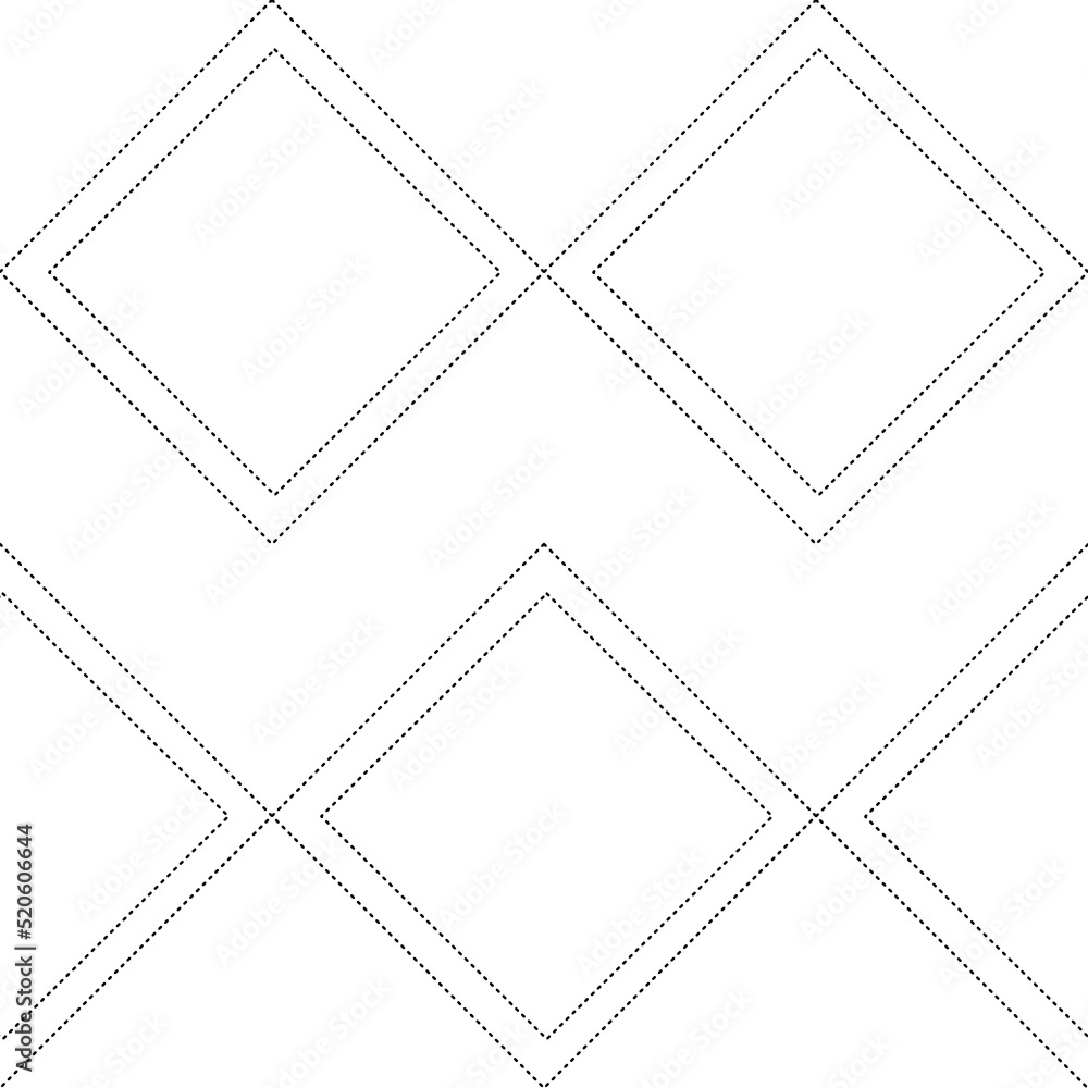 Vector line heart flowers square for background wallpaper and seamless ...