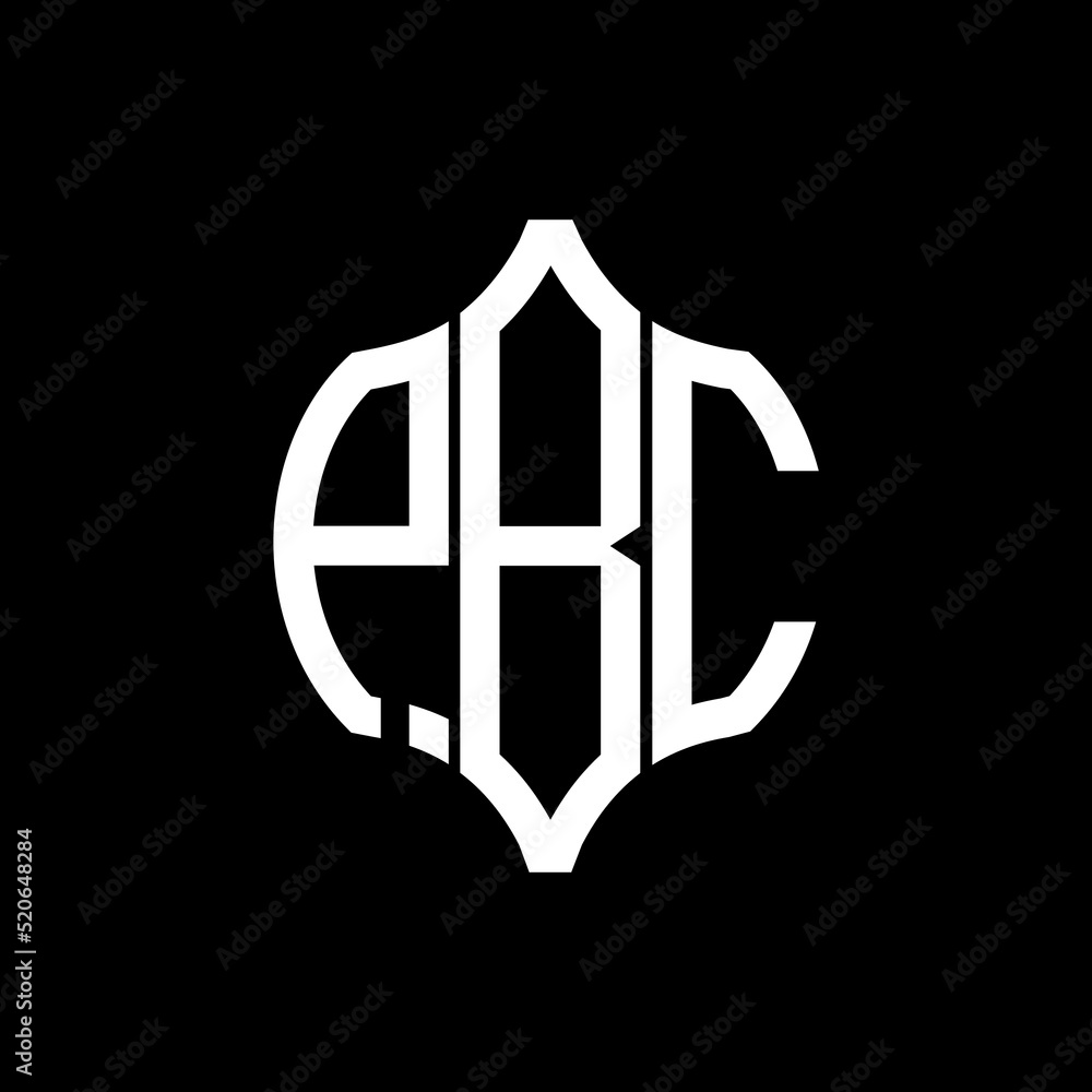 PBC letter logo. PBC best black background vector image. PBC Monogram ...