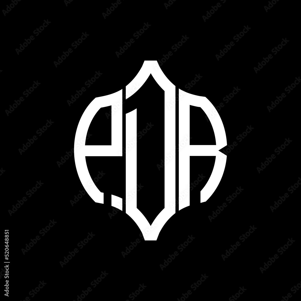 PDR letter logo. PDR best black background vector image. PDR Monogram ...