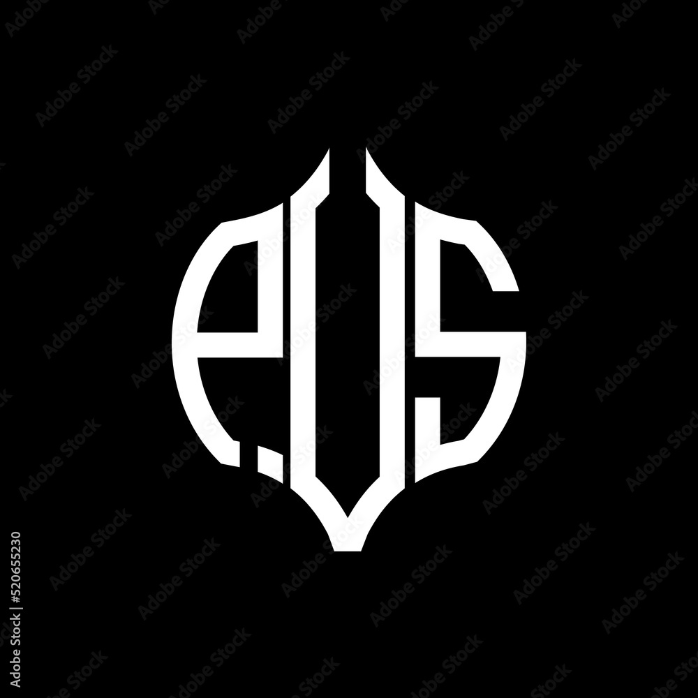 PVS letter logo. PVS best black background vector image. PVS Monogram ...