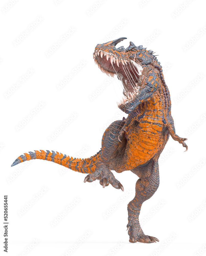 dinosaur monster is a fighter on white background Stock Illustration ...