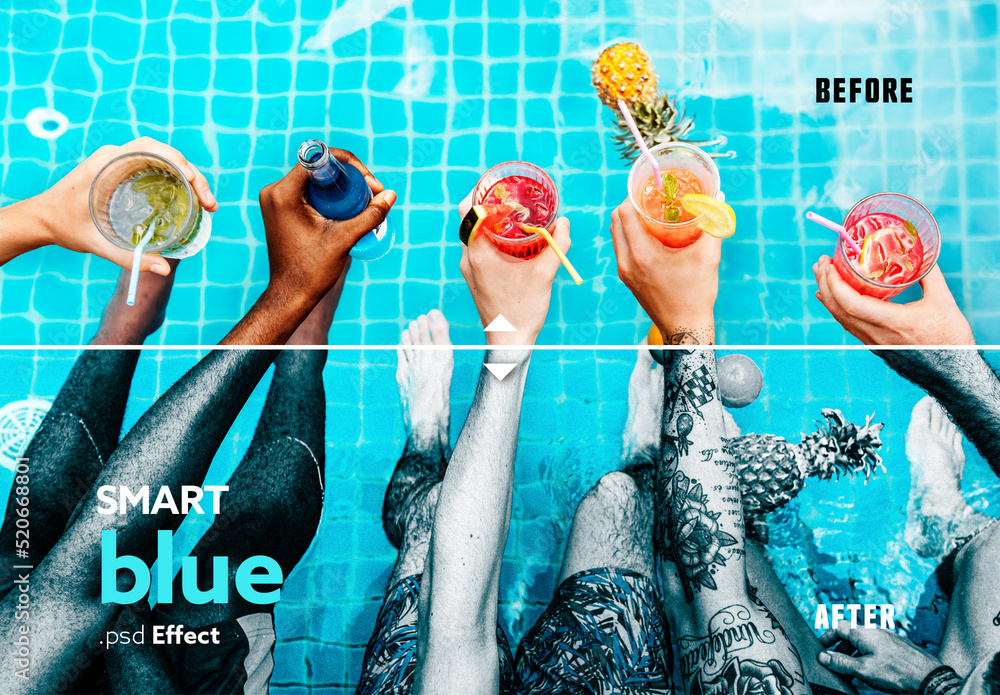 Smart Blue Effect Stock Template | Adobe Stock