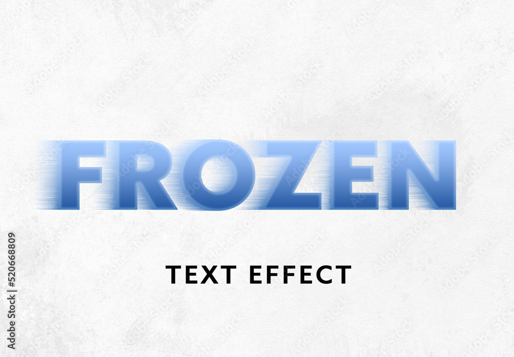 Frozen Text Effect Stock Template | Adobe Stock