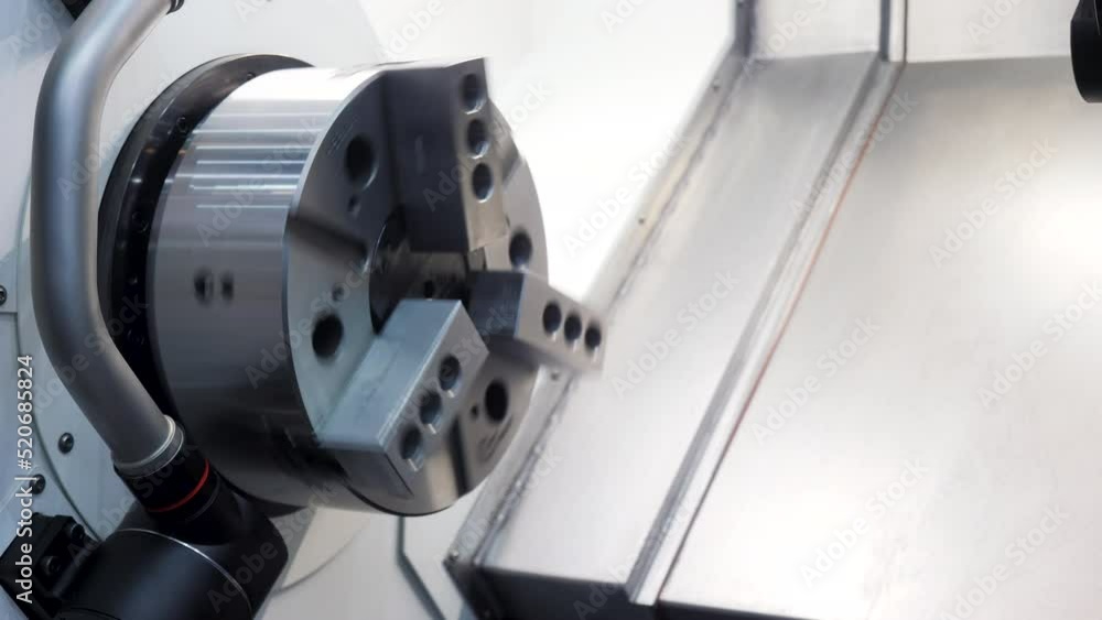 Rotating turning chuck. Media.A special device for fixing parts or ...