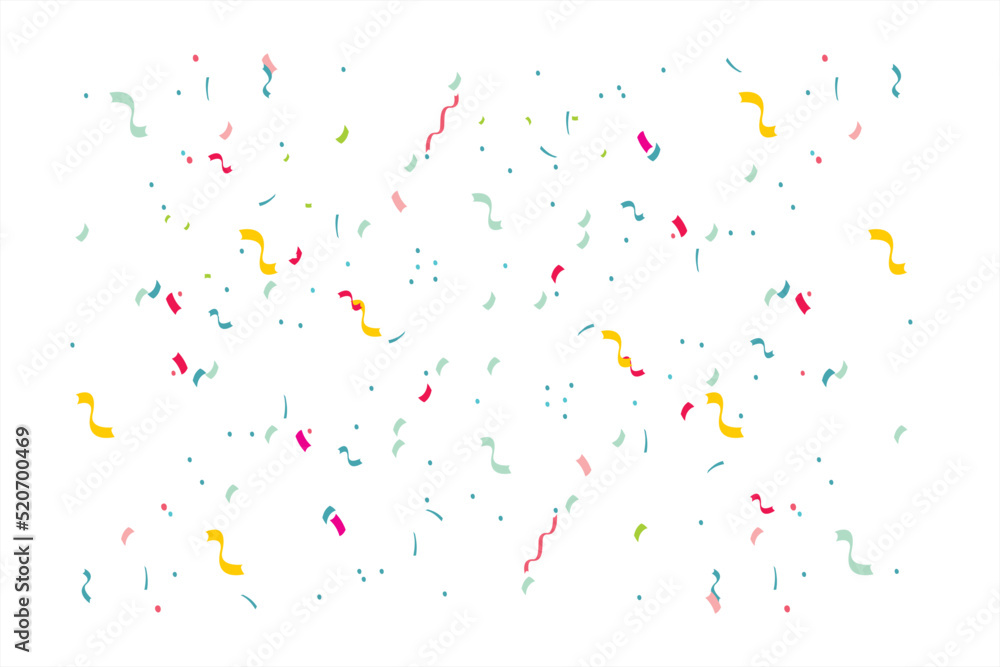 Colorful confetti background. Happy birthday with splashing confetti ...