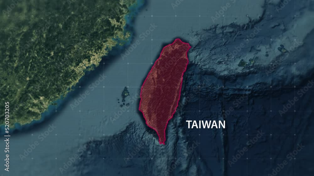Plot the boundaries of an island or area of Taiwan on a map ...