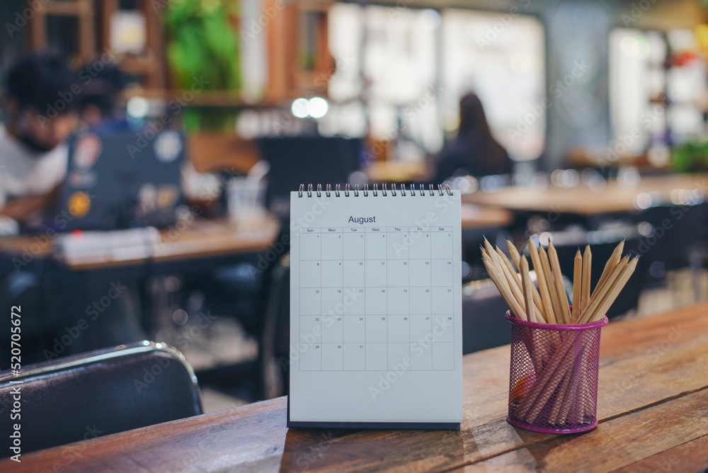 Calendar 2022 desk place on the table. Desktop Calender for Planner to ...