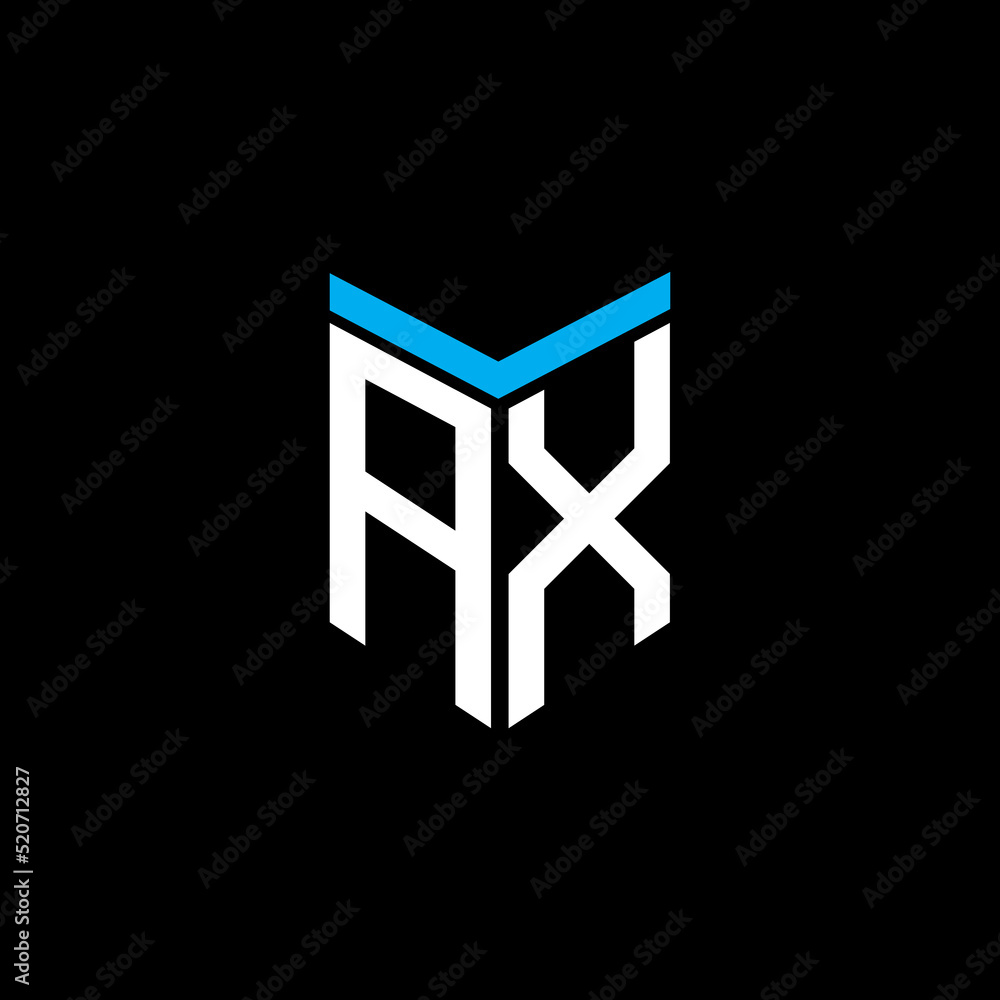 AX letter logo creative design with vector graphic, AX simple and ...