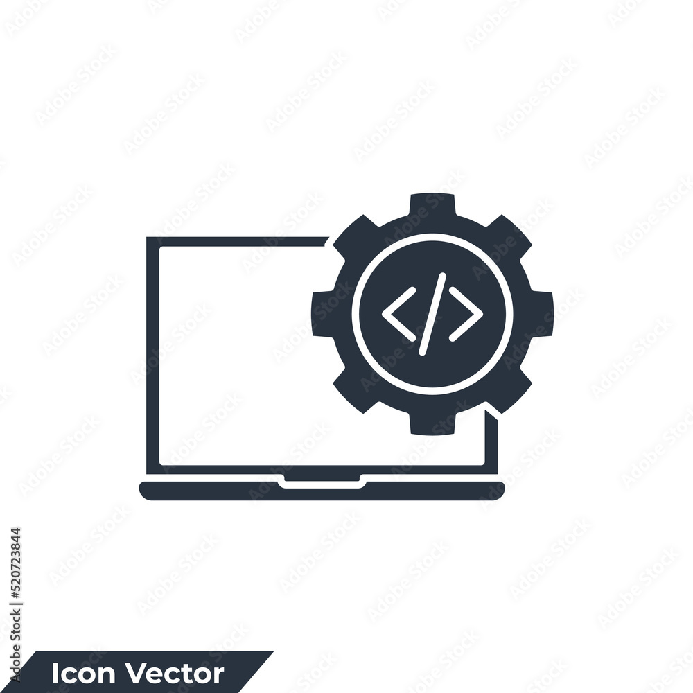 coding icon logo vector illustration. Web Development and Website ... coding icon logo vector illustration. Web Development and Website ...