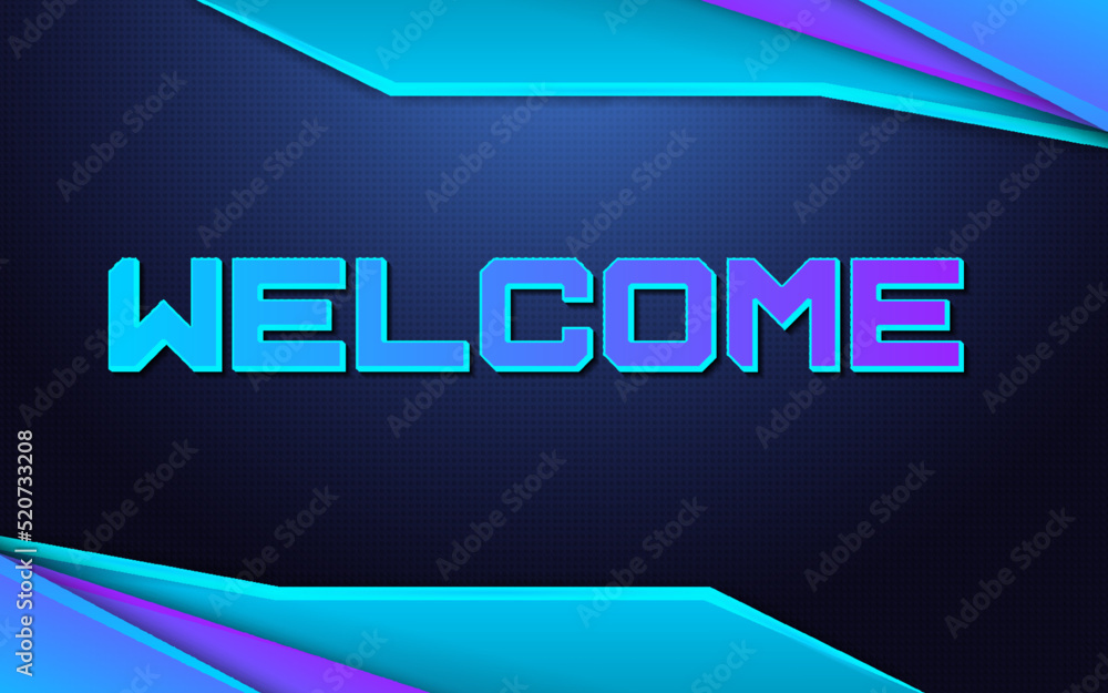 Welcome futuristic background design Stock-Vektorgrafik | Adobe Stock
