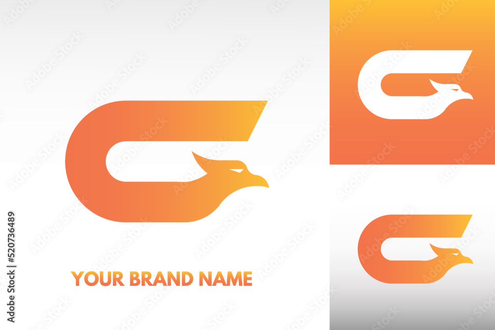 Logo Letter Cz Eagle Bird Garuda Initial Monogram vector Design in ...
