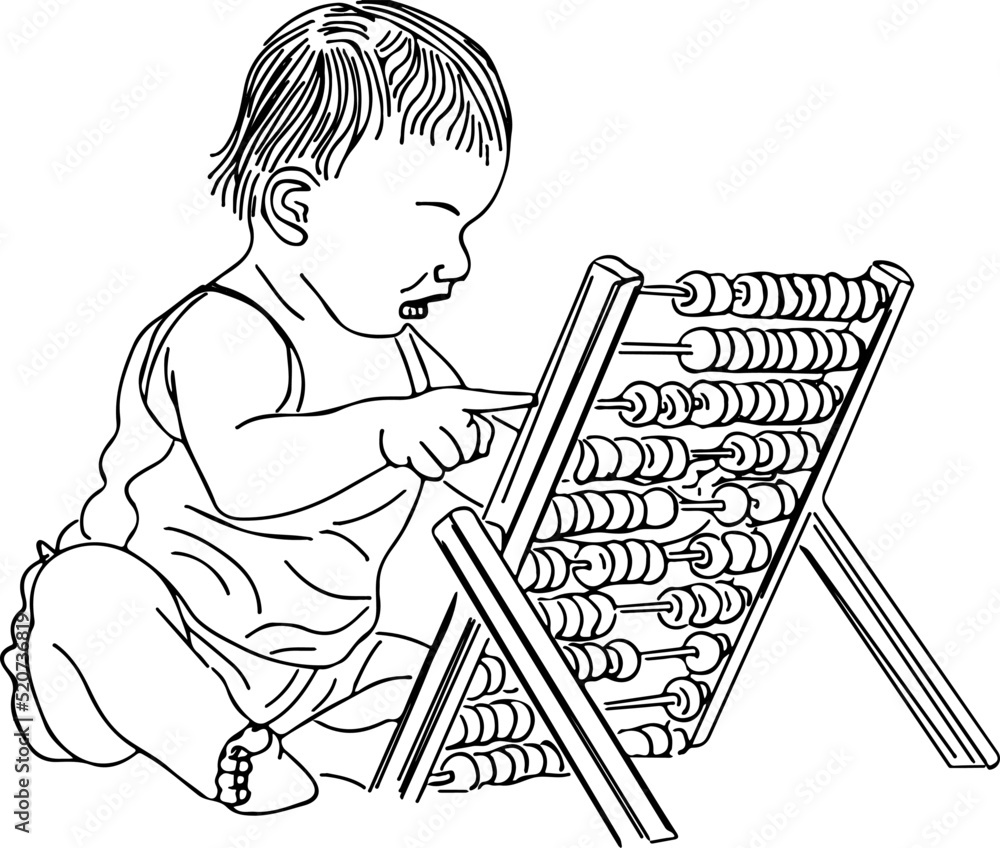 Abacus Clipart Vector Clipartmag Drawing Illustrations Sketch Coloring Page