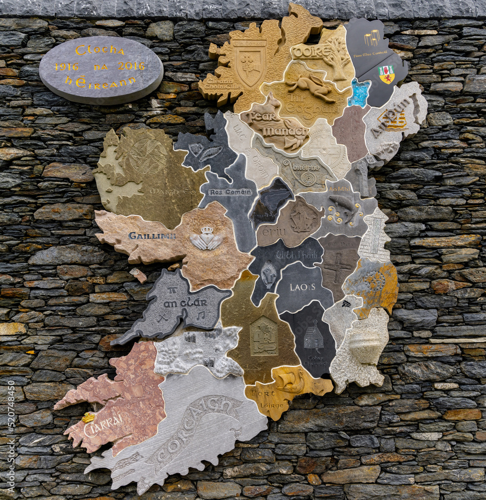 Photo & Art Print view of the Clocha na hEirann stonemason ...