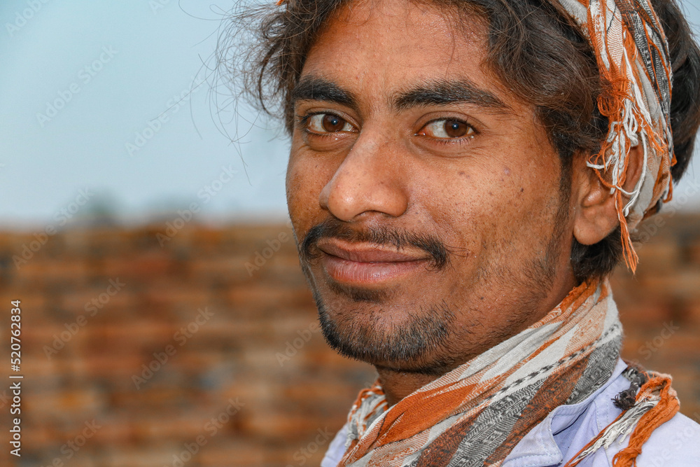 labor sad face during working on a construction site Stock Photo ...