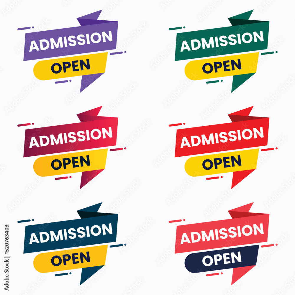 school admission open banner back to school vector for social media ...