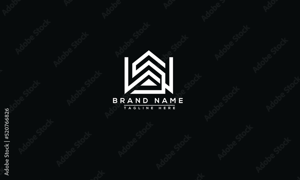 Logo design letter SW . Elegant modern. Vector template. Stock Vector ...