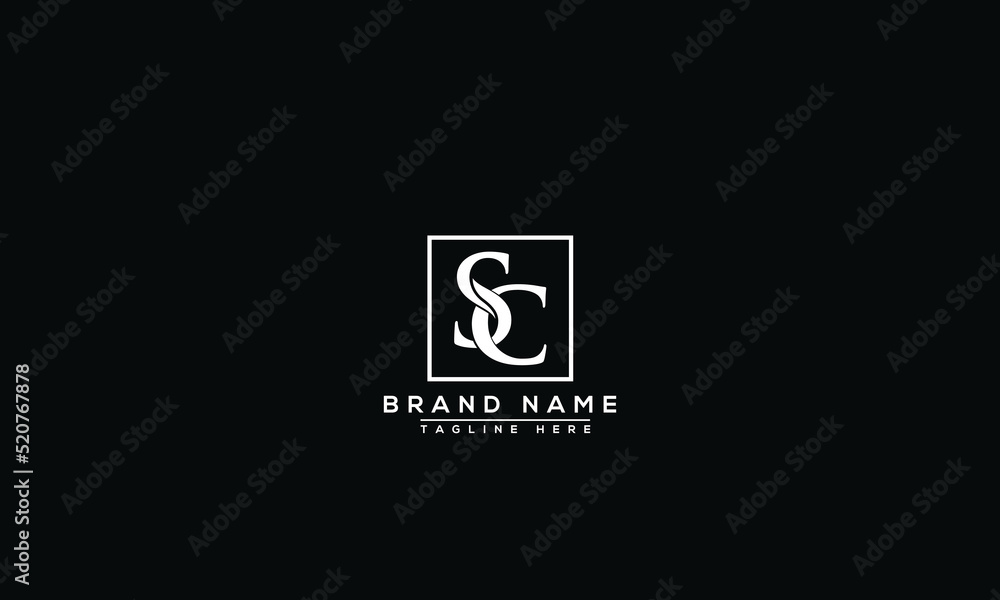 Logo design letter SC . Elegant modern. Vector template. Stock Vector ...