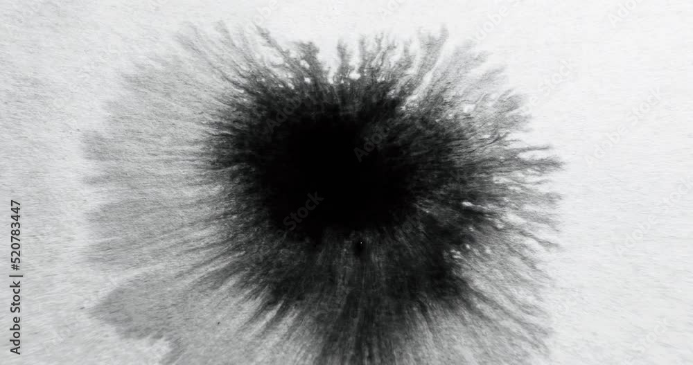 Ink drop water. Transition overlay. Watercolor paint splatter. Black ...