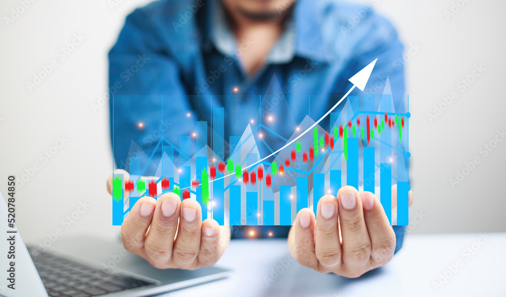 Business success concept . concept wealth stock investment..Business ...