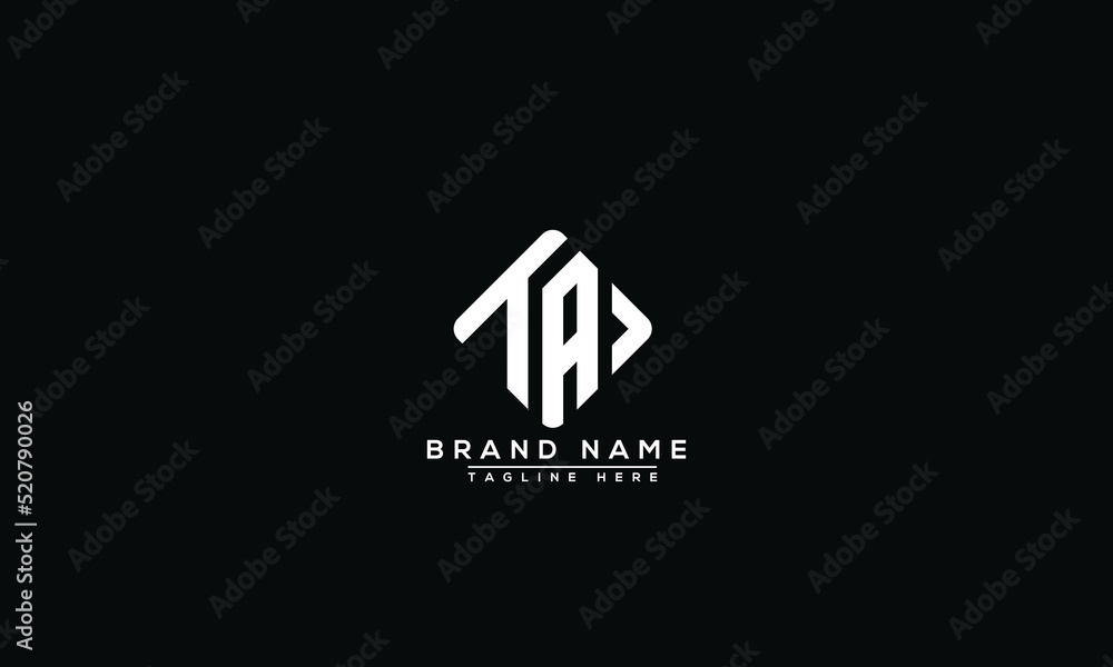 Logo design letter TA . Elegant modern. Vector template. Stock Vector ...