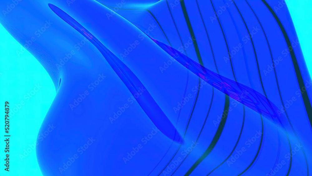 Blue and gray jelly.Design. A bright big lump of slurry in animation ...