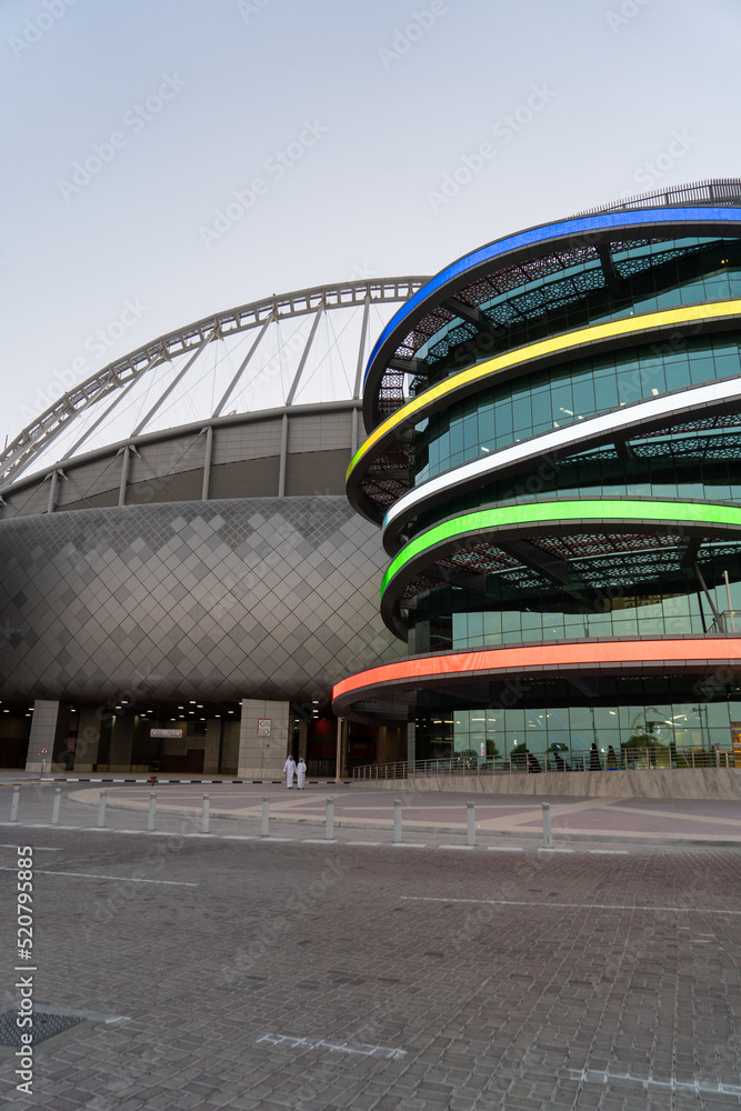 DOHA, QATAR - JUNE 27, 2022: 3-2-1 Qatar Olympic and Sports Museum is ...