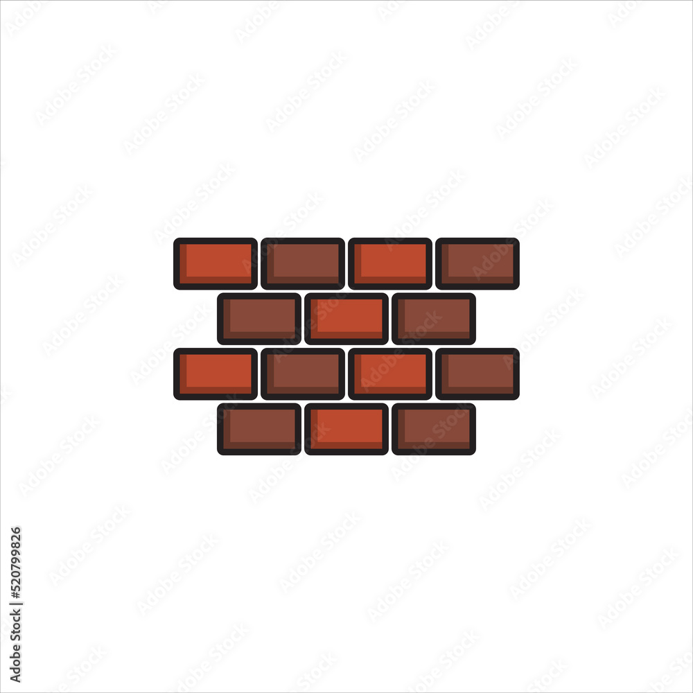 brick vector for website symbol icon presentation Stock Vector | Adobe ...