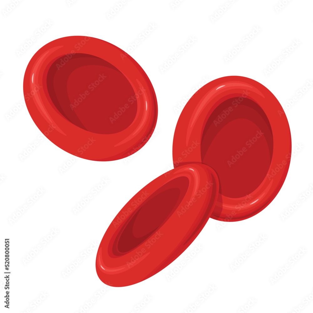 Hemoglobin. Flowing red blood cells, erythrocyte. Health care concept ...