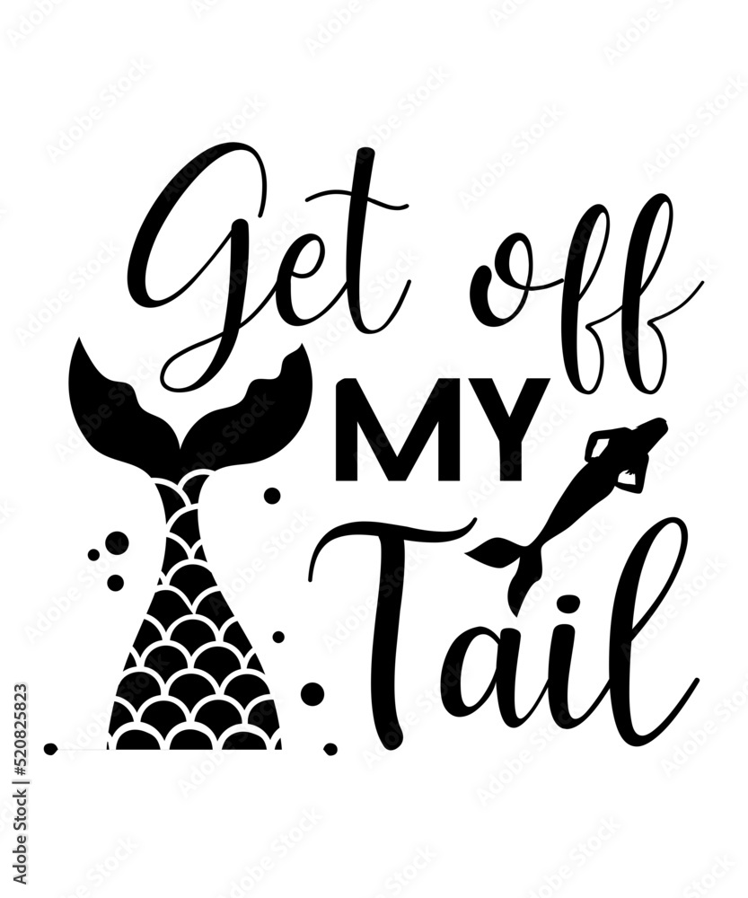 Vetor do Stock: Mermaid SVG Bundle - Commercial Use - Mermaid SVG Cut ...