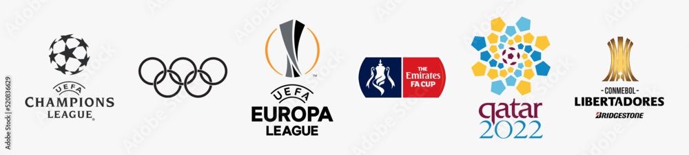 Best Soccer Tournaments logo collection: Fifa World Cup, UEFA Champions ...