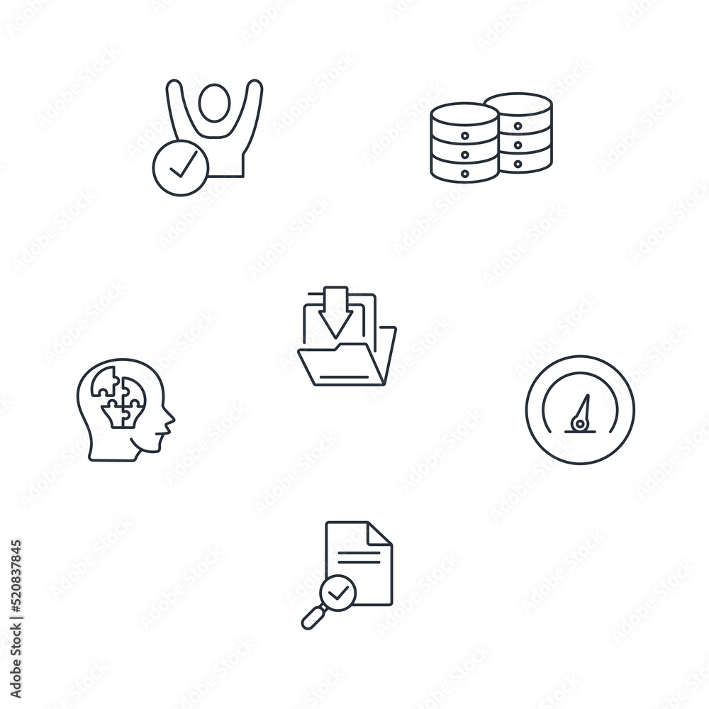 Big data icons set . Big data pack symbol vector elements for ...