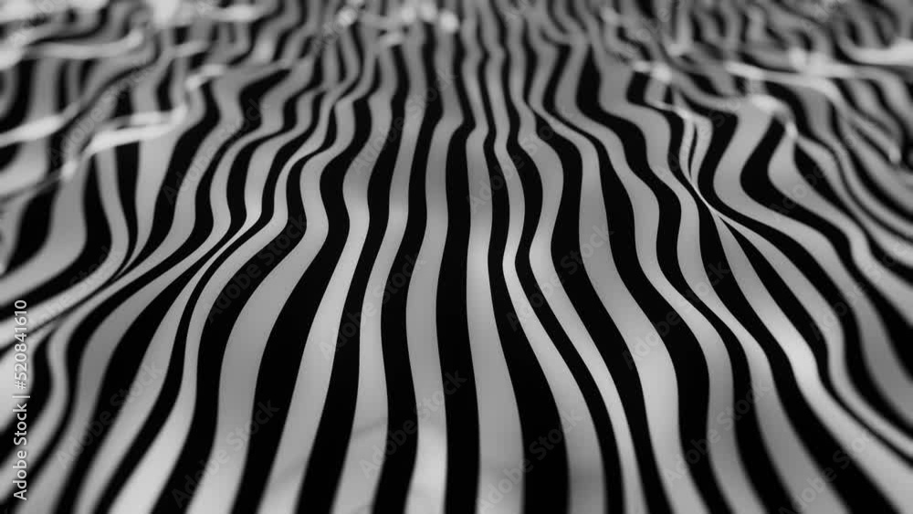 Vidéo Stock Abstract Wavy Lines Shiny Background Animation 4k