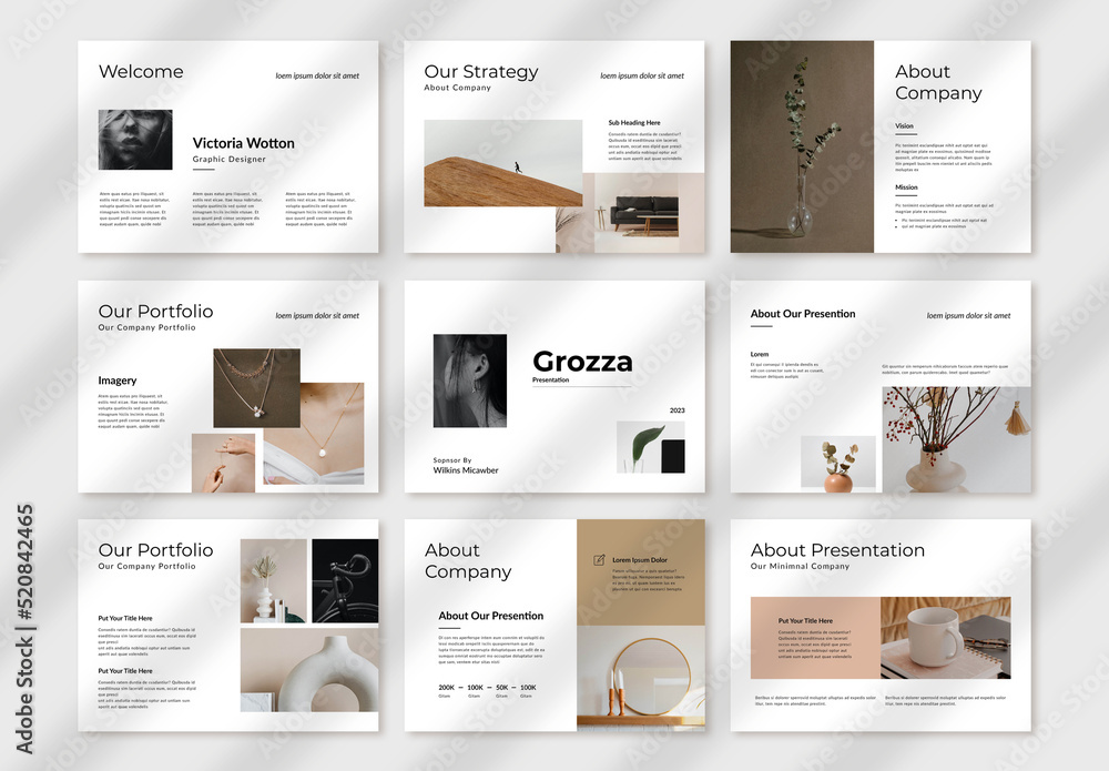 Minimal Brochure Layout Stock Template | Adobe Stock