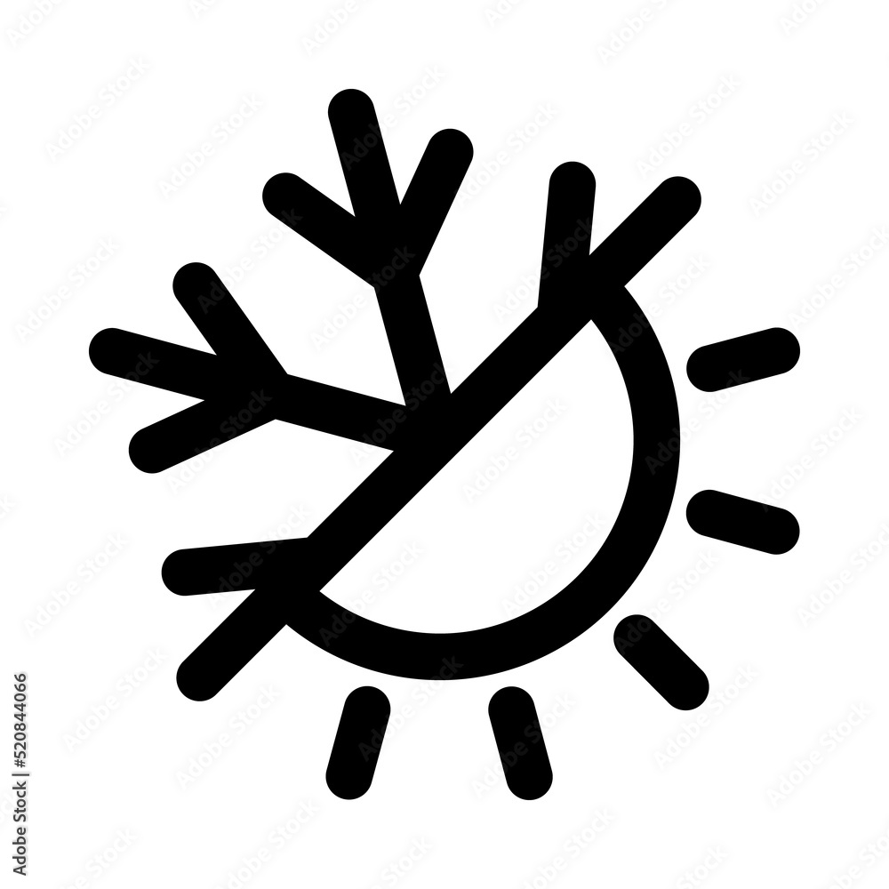 Thermal insulation icon. Temperature symbol illustration Stock ...