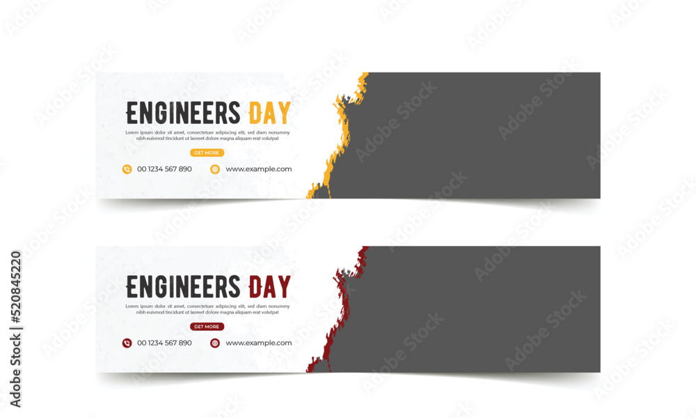 Engineers day simple business linkedin profile banner and social media ...