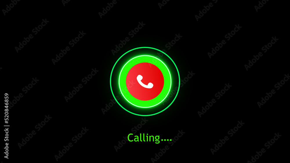 cell phone icon incoming call symbol. Stock Illustration | Adobe Stock