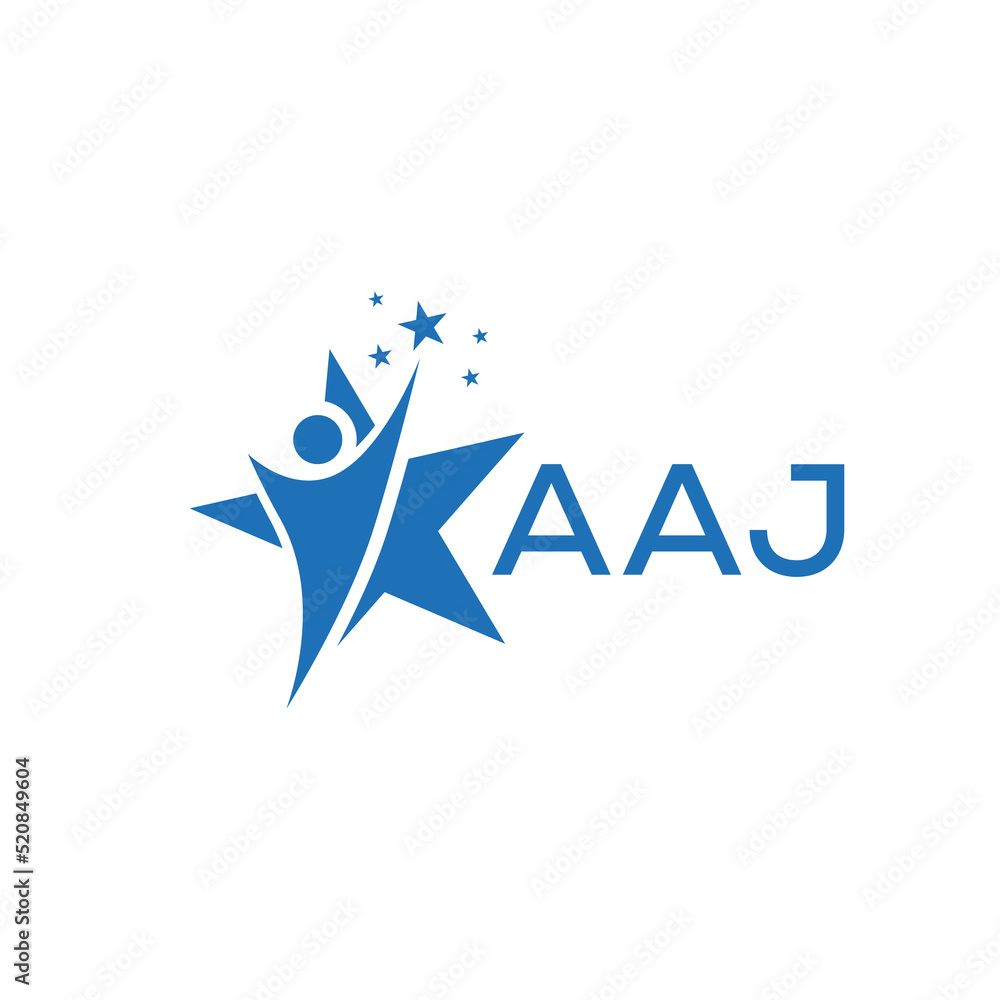 AAJ Letter logo white background .AAJ Business finance logo design ...