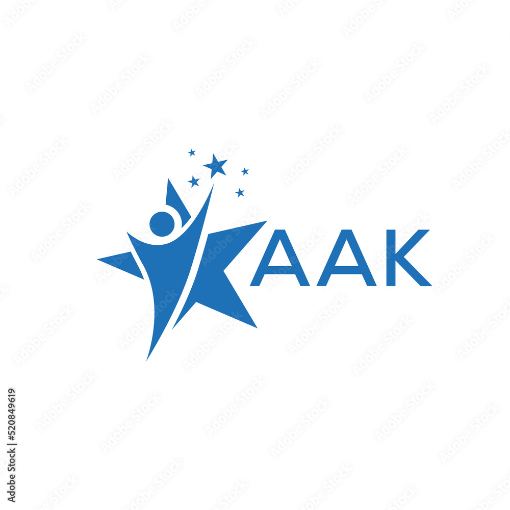 AAK Letter logo white background .AAK Business finance logo design ...