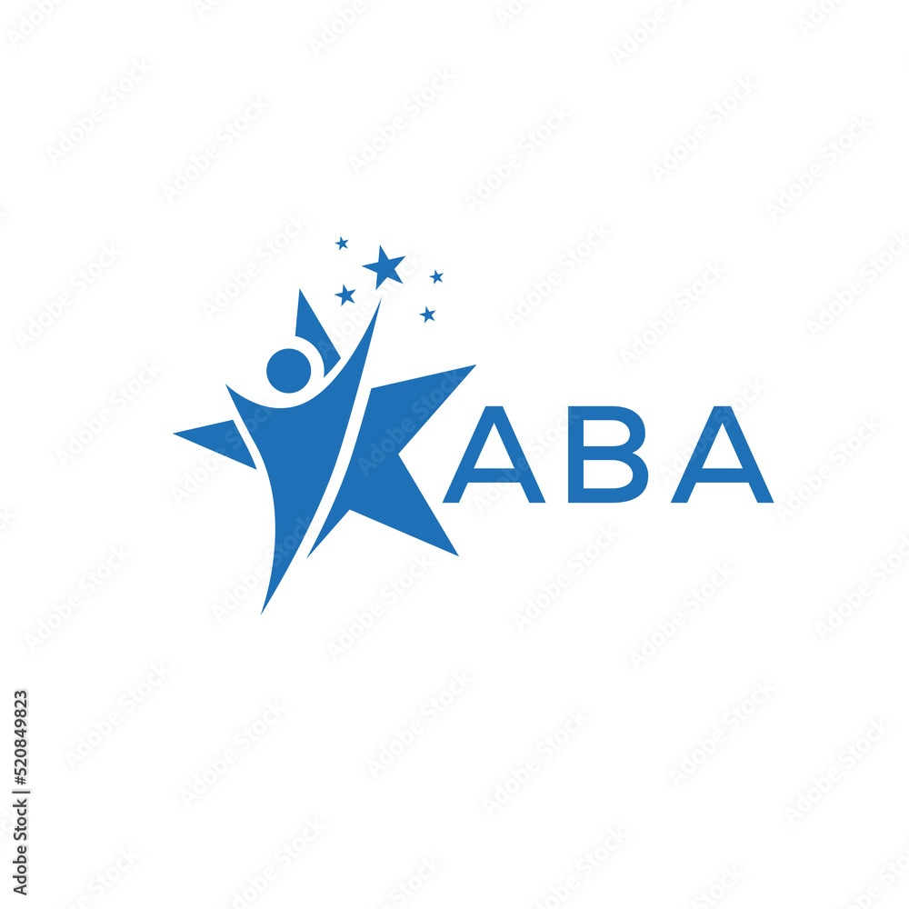 ABA Letter logo white background .ABA Business finance logo design ...
