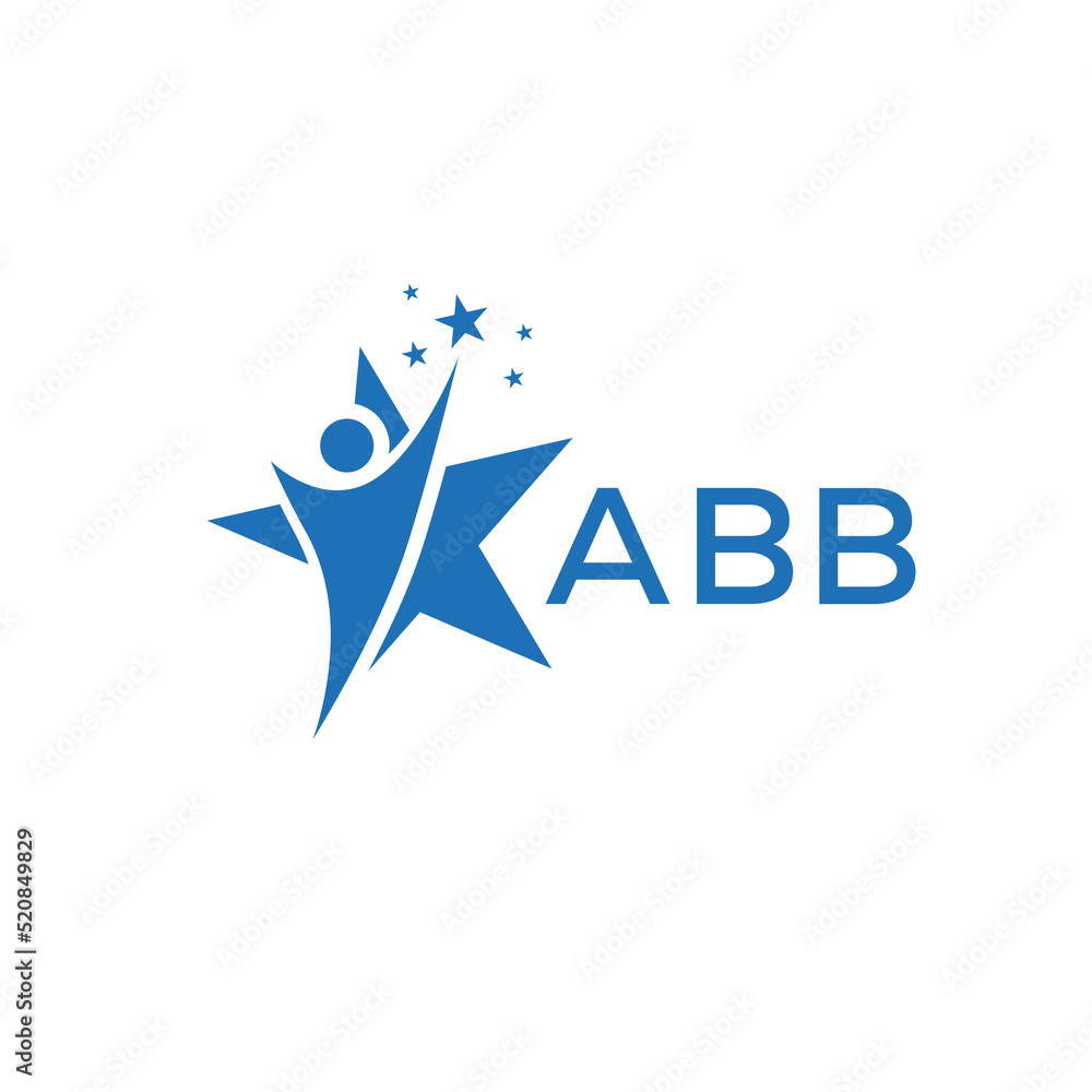ABB Letter logo white background .ABB Business finance logo design ...