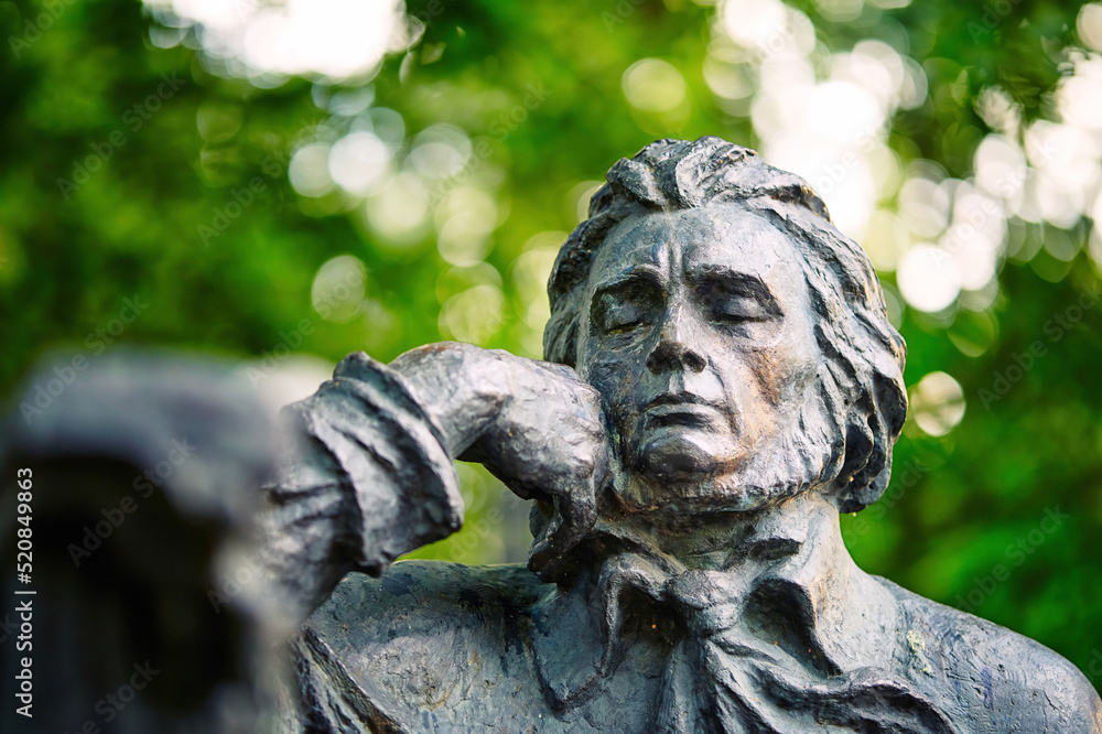 Minsk, Belarus. Jul 2022. Adam Mickiewicz monument, memorial in Minsk ...