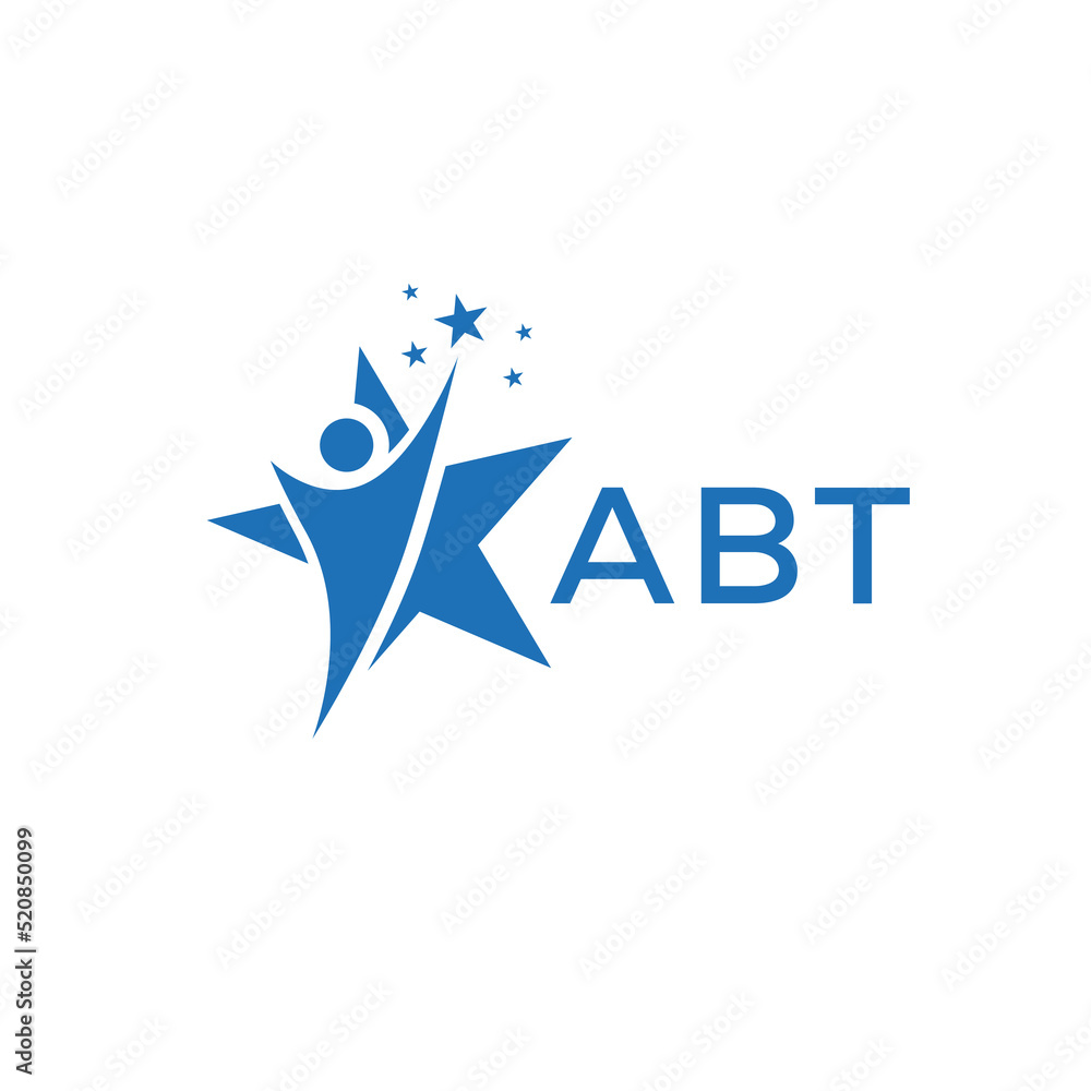 ABT Letter logo white background .ABT Business finance logo design ...