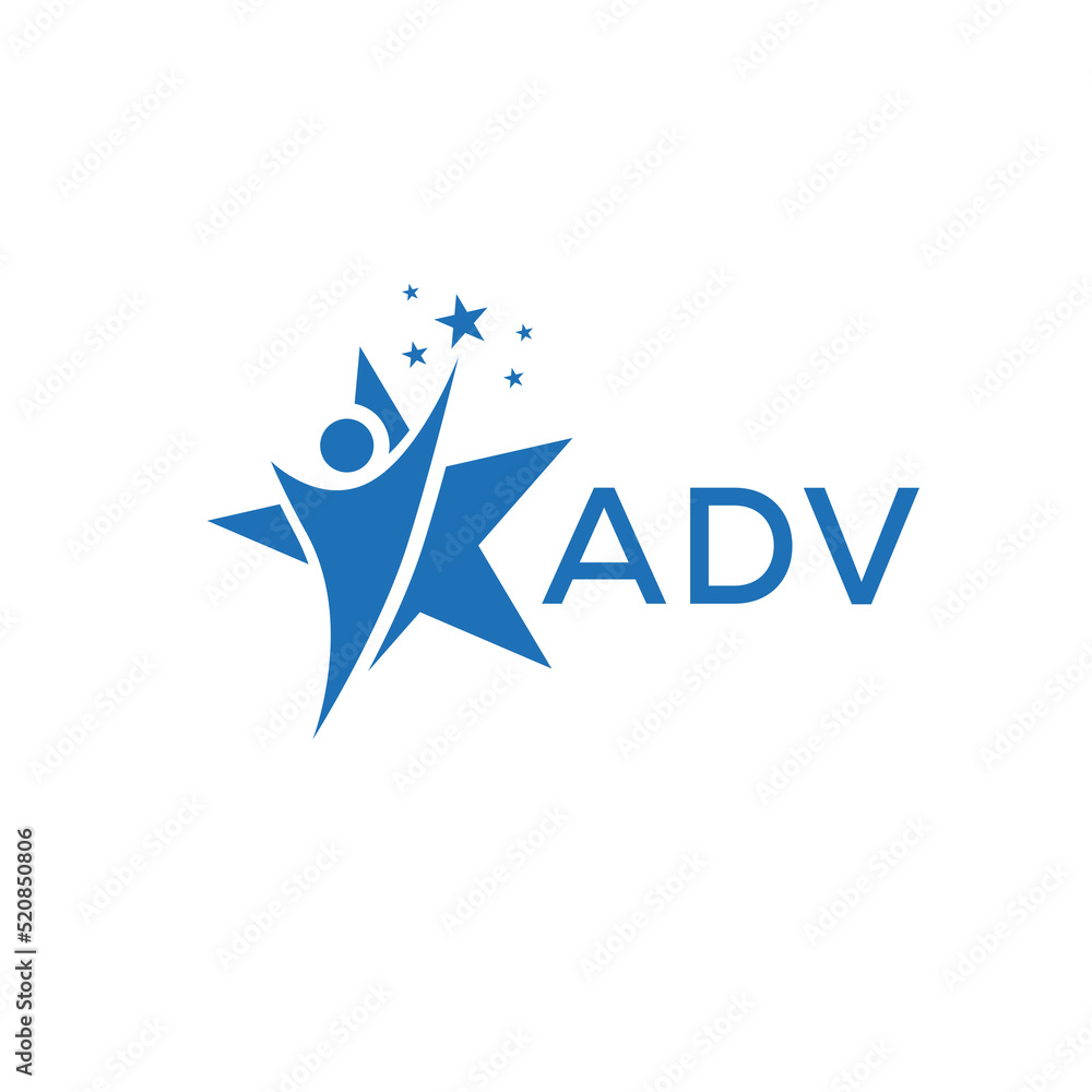 ADV Letter logo white background .ADV Business finance logo design ...