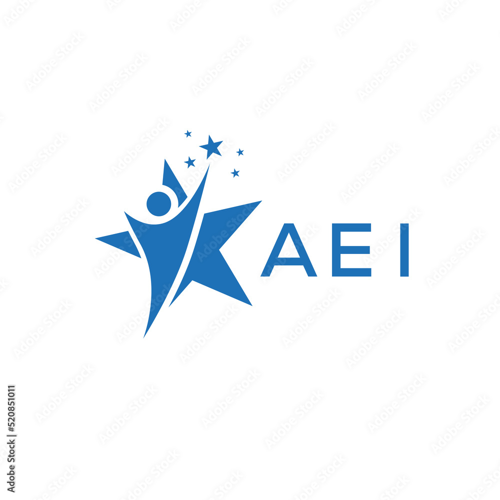 AEI Letter logo white background .AEI Business finance logo design ...