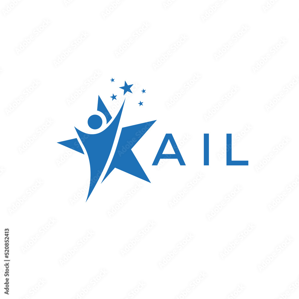 AIL Letter logo white background .AIL Business finance logo design vector image in illustrator ...
