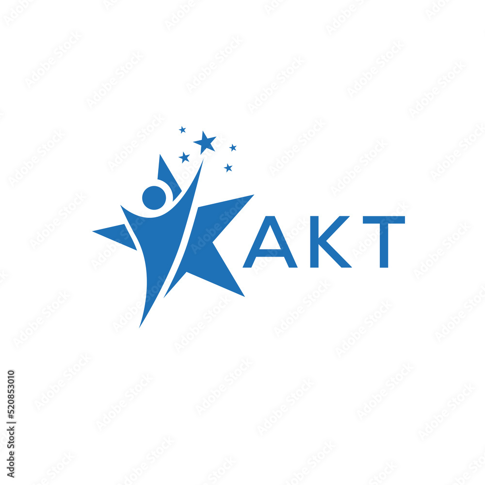 AKT Letter logo white background .AKT Business finance logo design ...