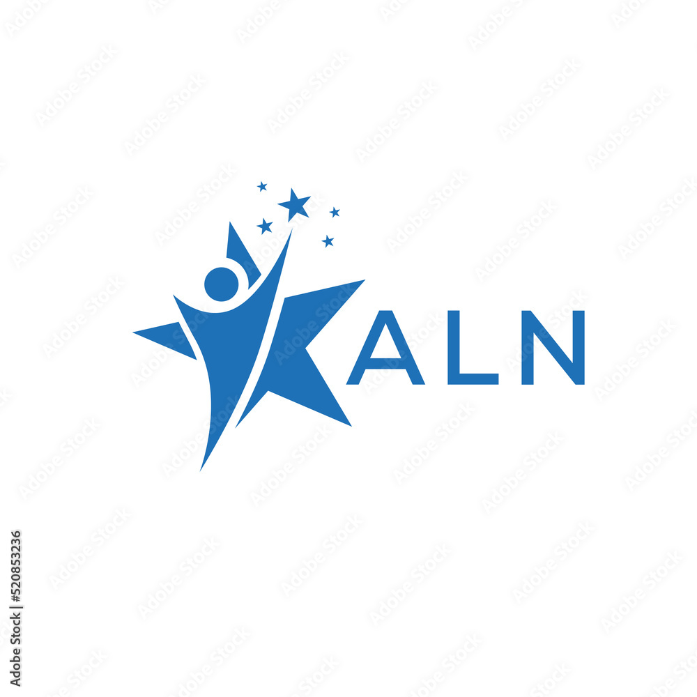 ALN Letter logo white background .ALN Business finance logo design ...
