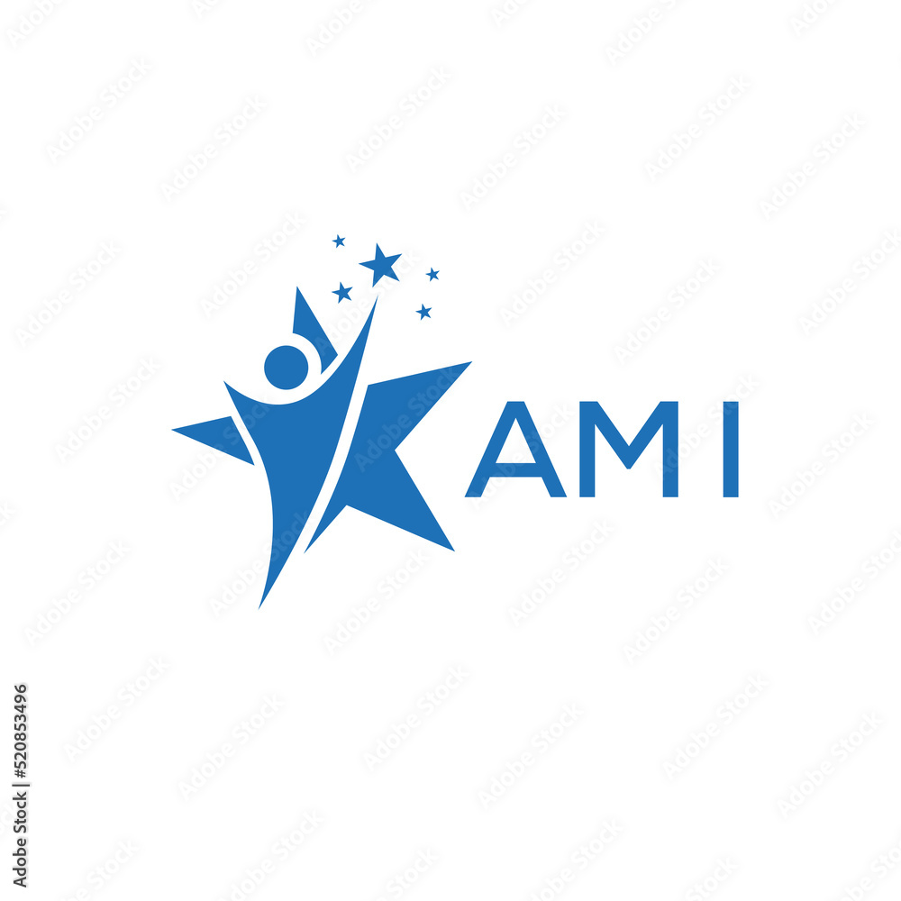 AMI Letter logo white background .AMI Business finance logo design ...