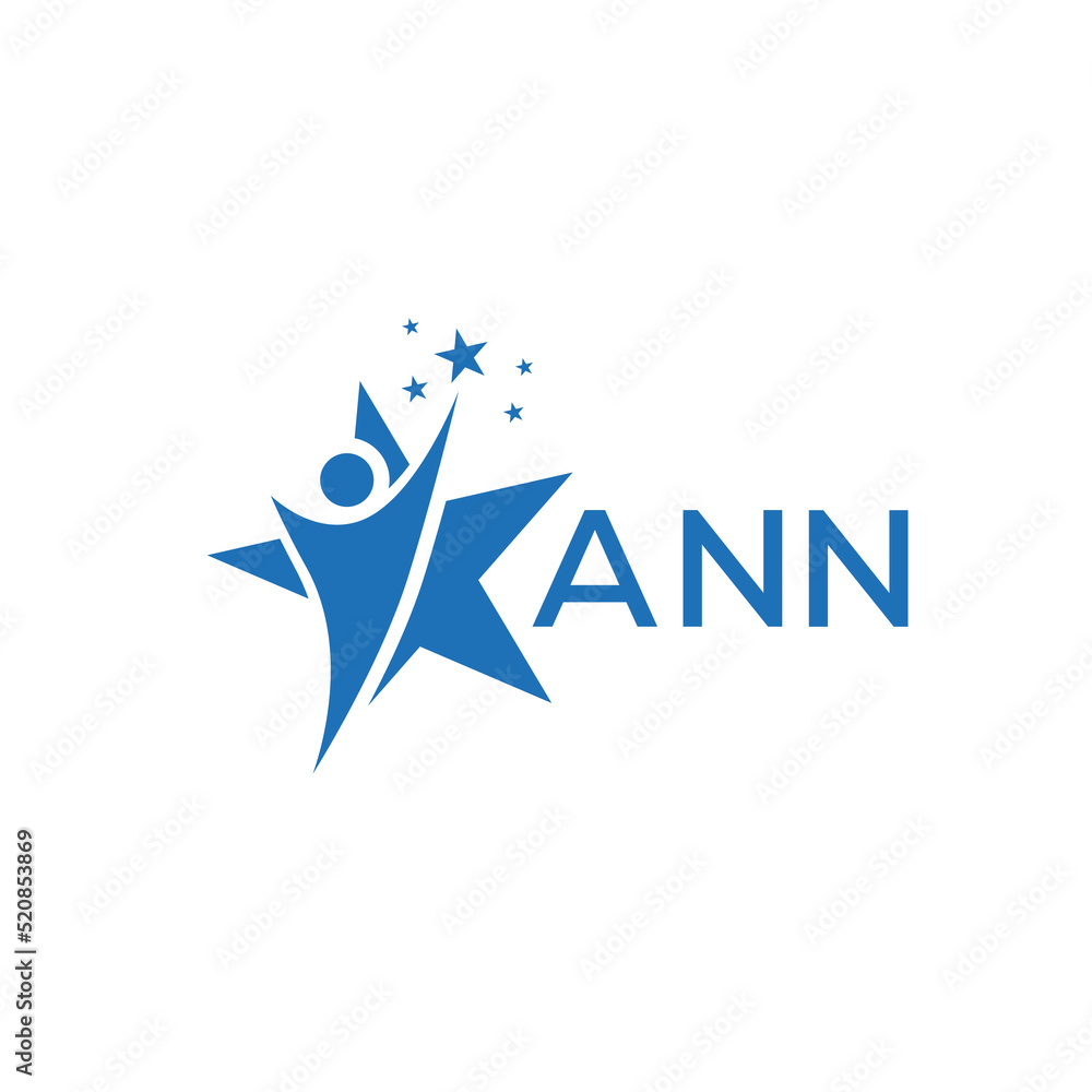 ANN Letter logo white background .ANN Business finance logo design ...