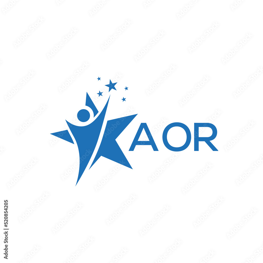 AOR Letter logo white background .AOR Business finance logo design ...